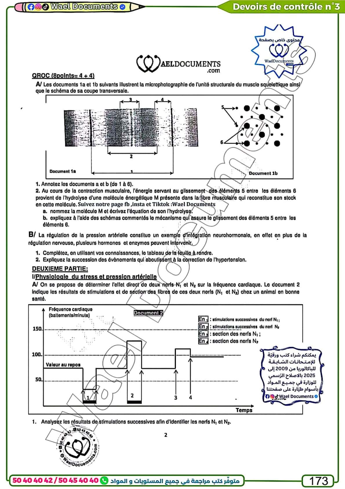 SVT - Devoirs corrigés - Bac sciences - WaelDocuments